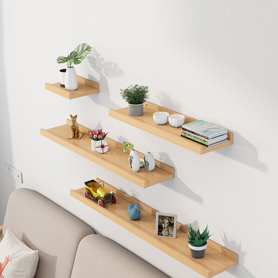 Kệ gỗ treo tường trang trí, kệ trang trí Anzzar, decor phòng ngủ, phòng ...